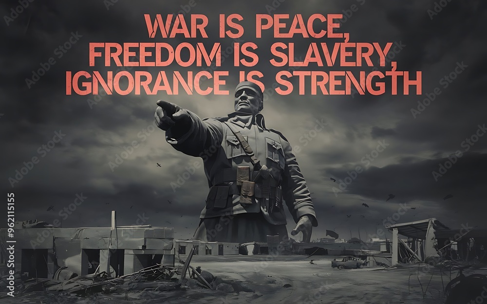 1984’s dystopian world: war is peace, ignorance is strength, freedom is ...