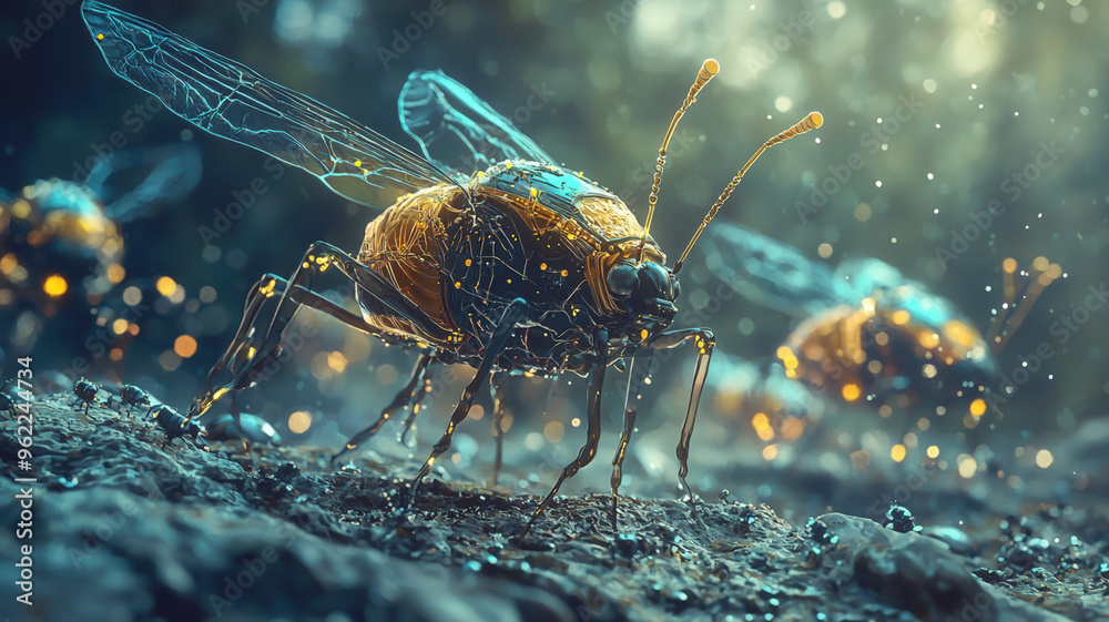 Nanobots Supporting Artificial Ecosystems By Simulating Insect And Microorganism Functions For