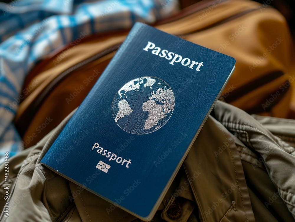 the new sea blue passport of the citizens of the Earth, with Earth ...