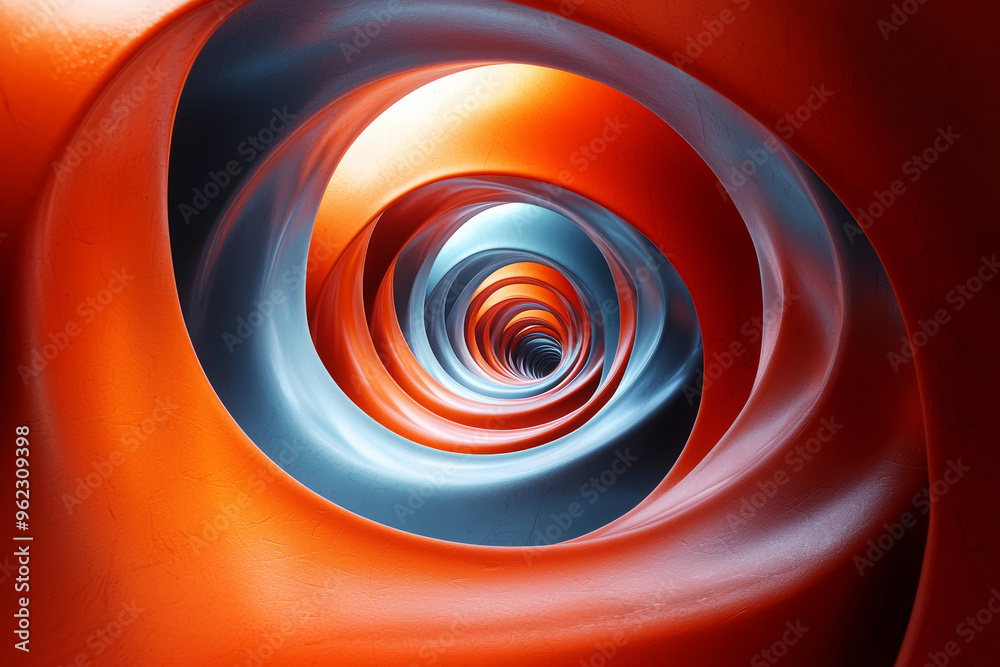 Foto de A series of overlapping ellipses creating an optical illusion ...