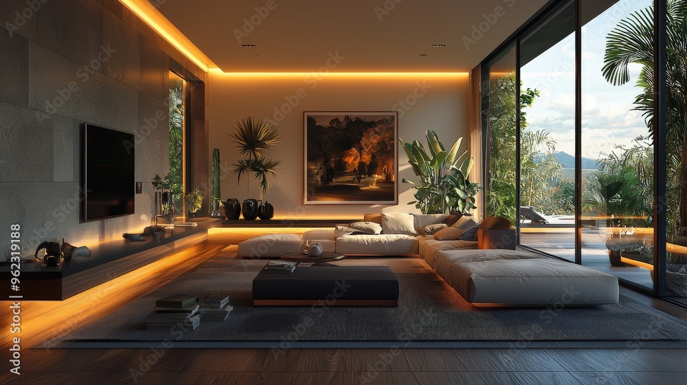 Modern website layout with parallax scrolling effect, trendy web design ... Modern website layout with parallax scrolling effect, trendy web design ...