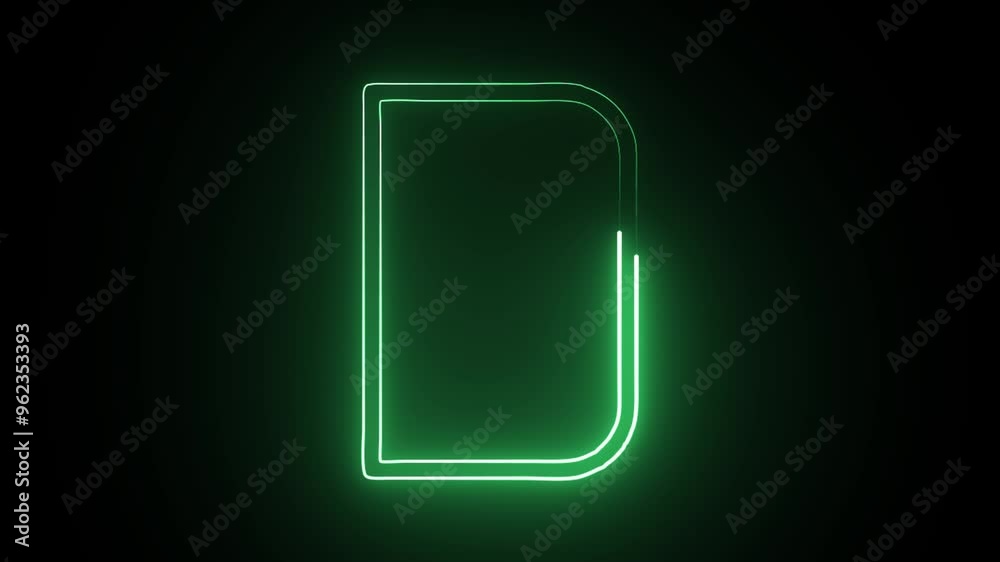 Envelope opening animation.Mail, paper reveal ,invitation ,letter or ...