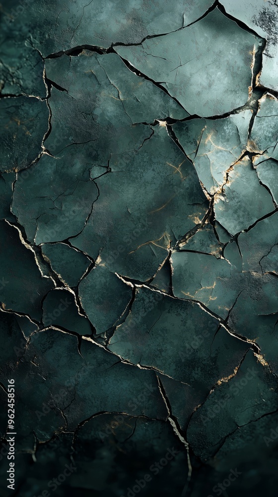 A detailed crack texture on a broken screen, with multiple fracture ...