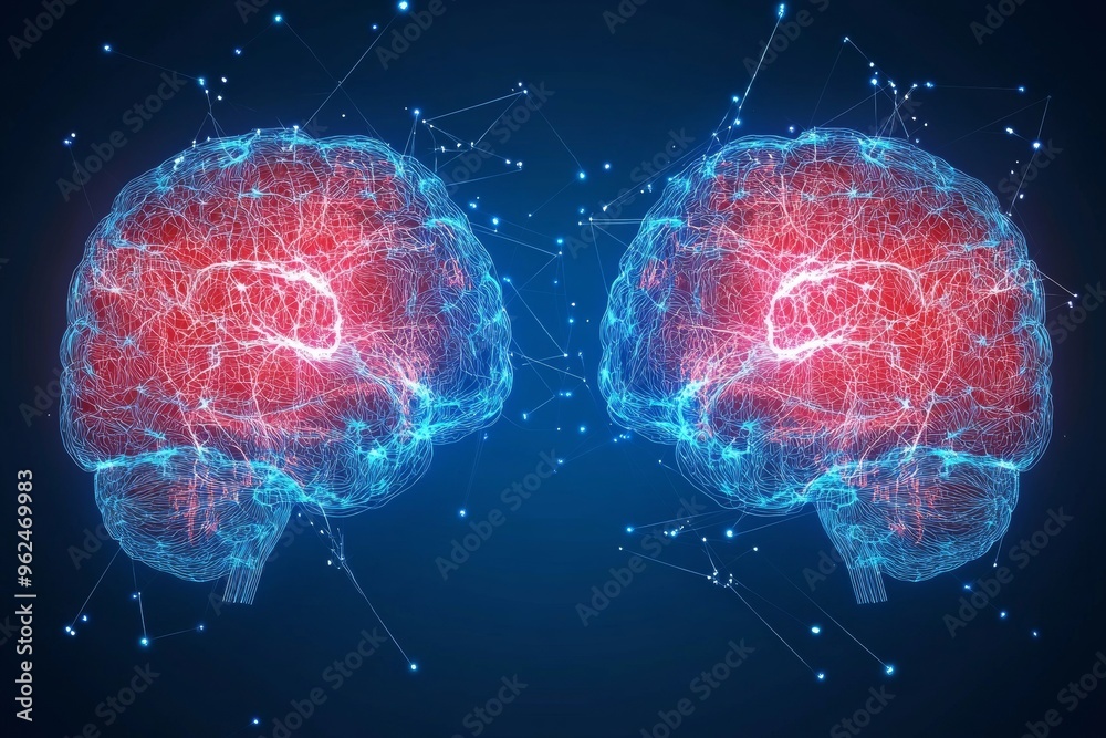 Brain network interface Neural circuit Two brains connected by neural ...