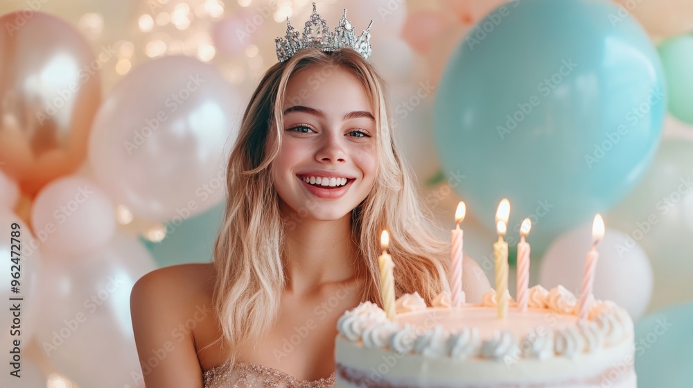 Beautiful 15-Year-Old Girl with Bronze Skin, Blonde Hair, and Light ...