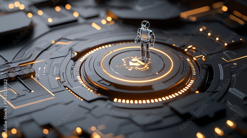 45 A Glowing Ai Powered Network Protecting A Digital Fortress Symbolizing Cybersecurity And Ai