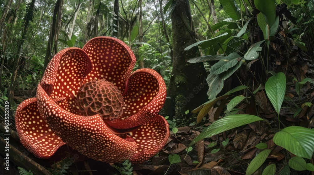 Rafflesia arnoldii, the World's Largest Flower Stock Illustration ...