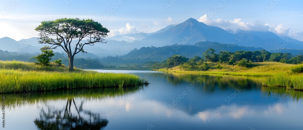 Wildlife sanctuary in a nature conservation area with endangered ...