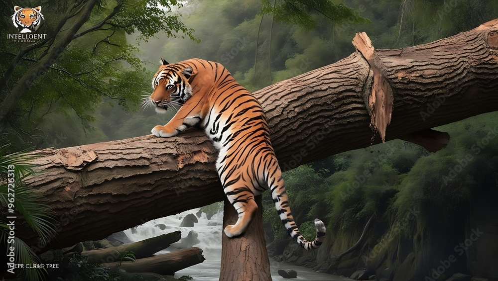 Experience the raw power and agility of the jungle with this high ...