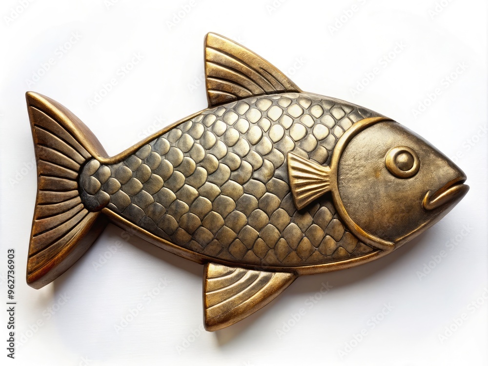 Subtly Religious Artwork Of A Fish With An Engraved Christian Cross ...