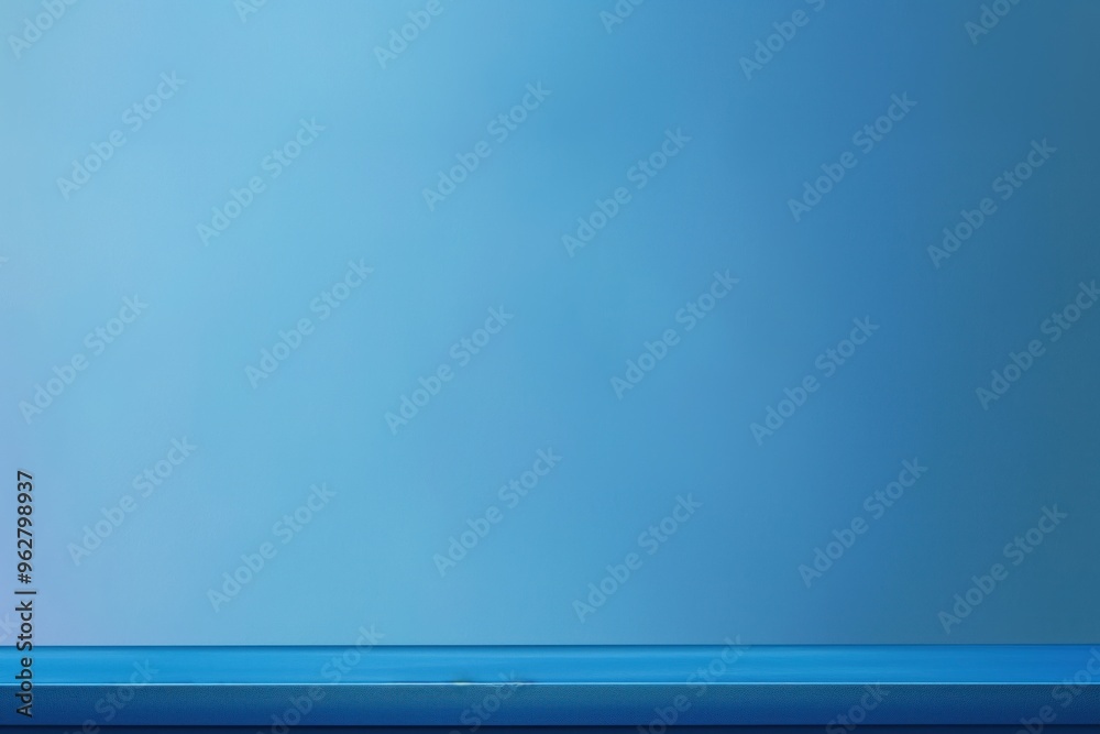 Serene blue sky backdrop with floating object surrounded by tranquil ...