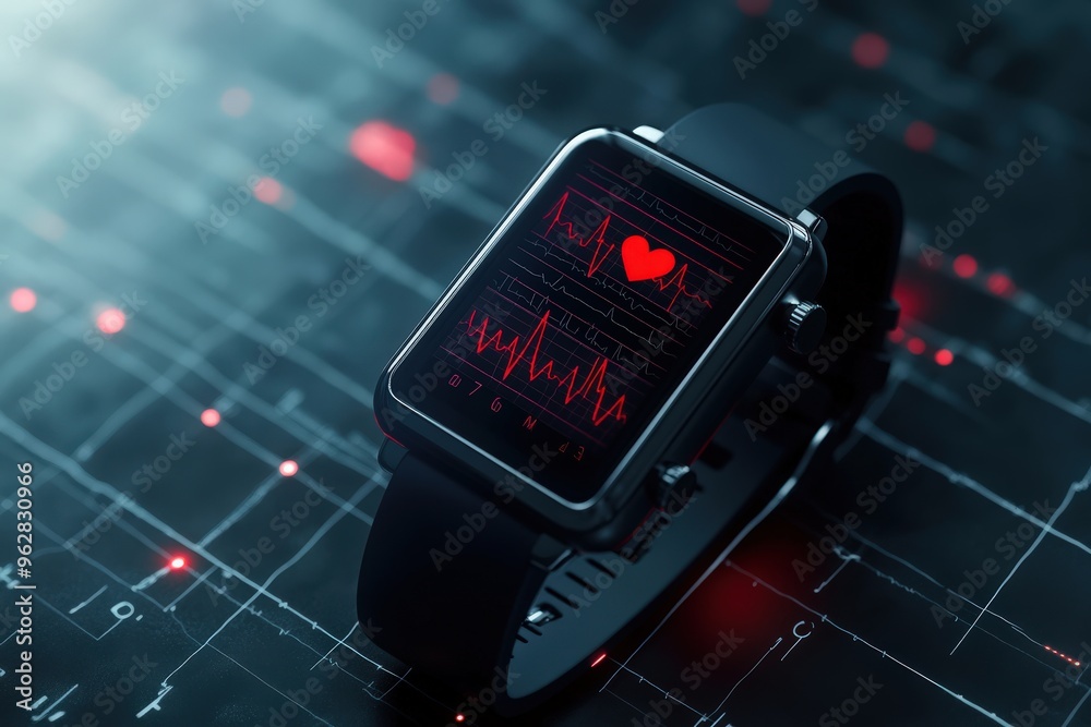 Abstract Black smart watch icon Healthcare includes Medical Medicine ...