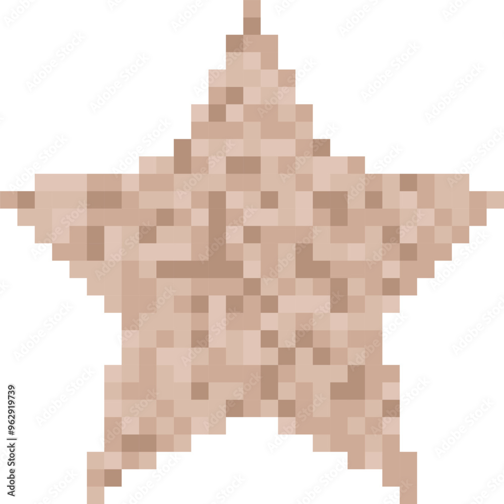 Pixelated skin nude tone censorship bars in star shape. Ideal for use ...
