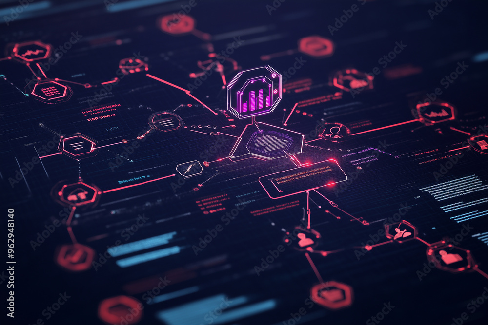 Projected on a virtual screen, the organizational infrastructure ...