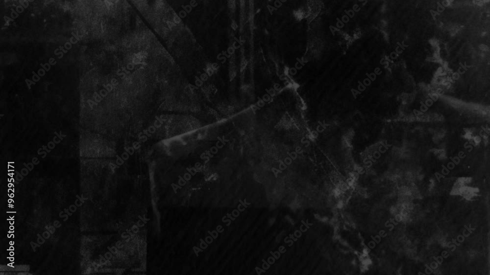 Grunge dark wall texture looping animation background. Film grain with ...