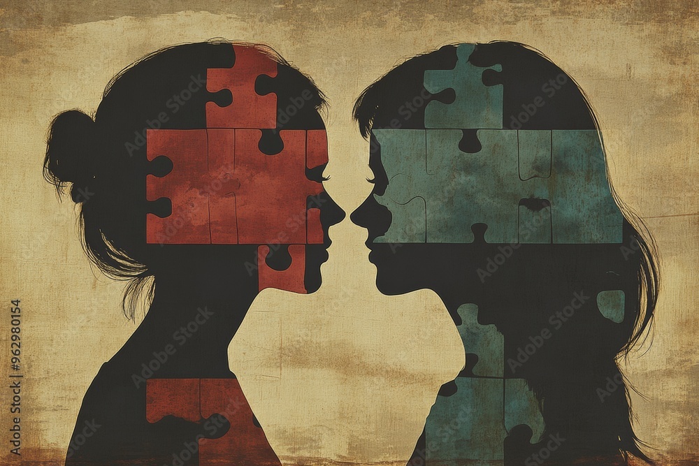 Neuronal function Cognitive capability Conceptual puzzle head profiles ...