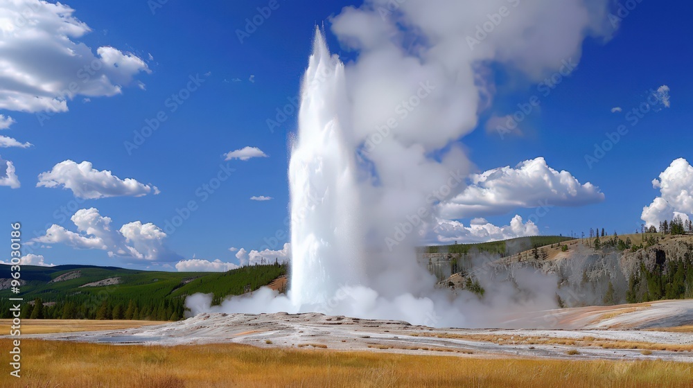 Yellowstone National Park's iconic Old Faithful geyser erupts ...
