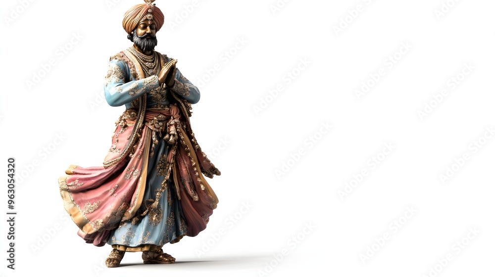124. "A detailed 3D image of the Sikh Guru Gobind Singh statue ...