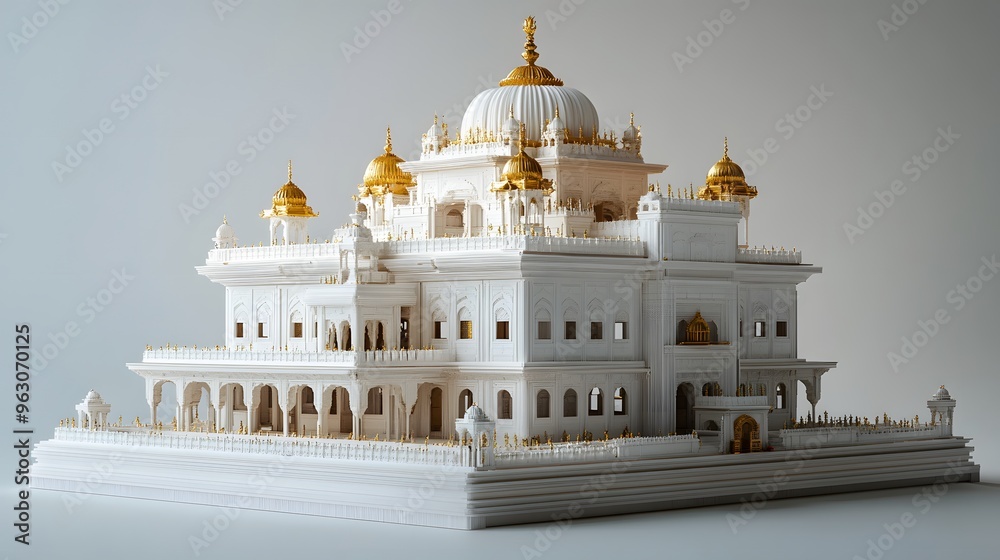 81. "The Sikh Granth Sahib cover in 3D, artistically designed with rich ...