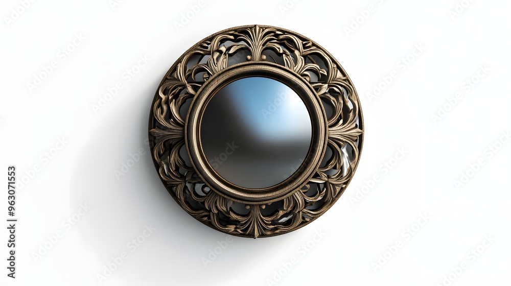 66. "A 3D image of the Shinto Amaterasu mirror, beautifully designed ...