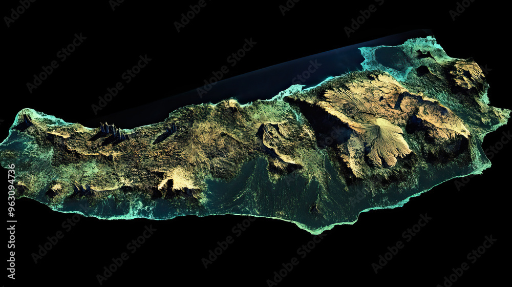 Technical aerial visual, 3D LiDAR GIS aerial map satellite scan model ...