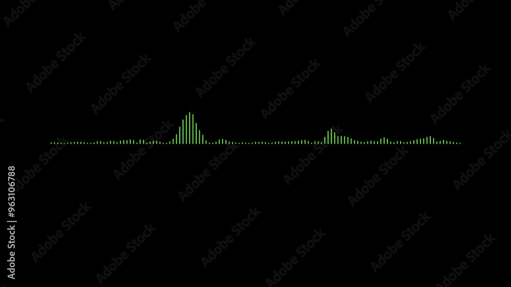 3D, Audio waveform spectrum animation. spectrum audio animation, Wave ...