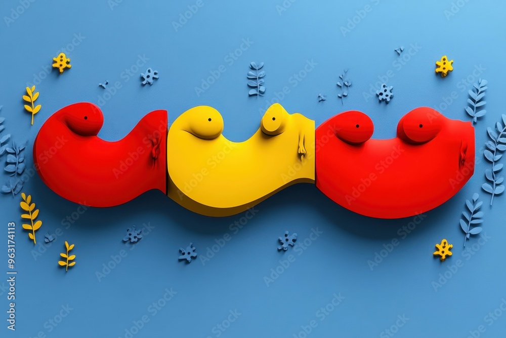 Simplified illustrations of abstract body shapes morphing between thin ...