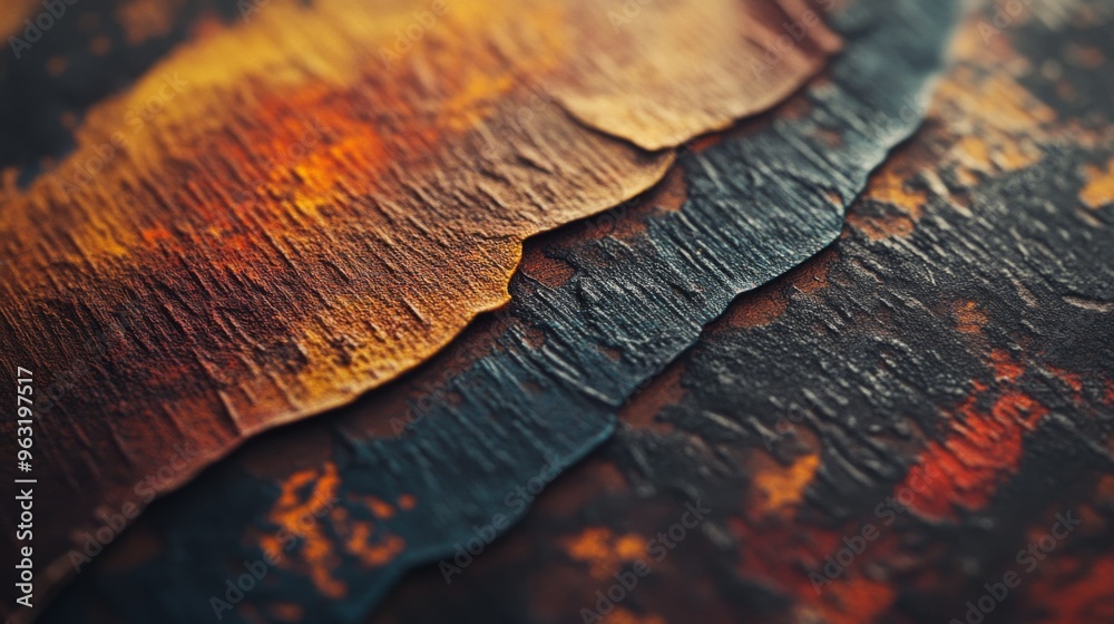 High-resolution close-up of a visually appealing graphic with layered ...