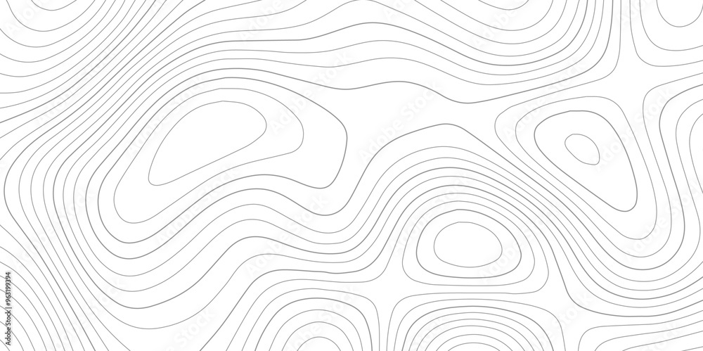 Abstract wavy topographic line background. Seamless pattern and banner ...