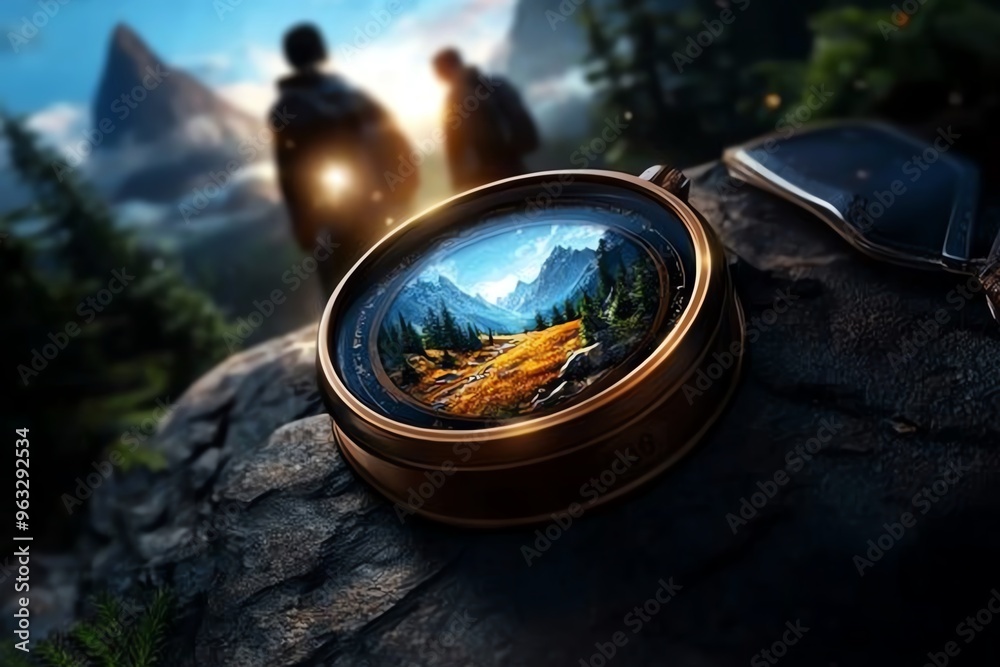 Adventurous treasure hunt, hidden clues, following the trail brings mystery and excitement as ...