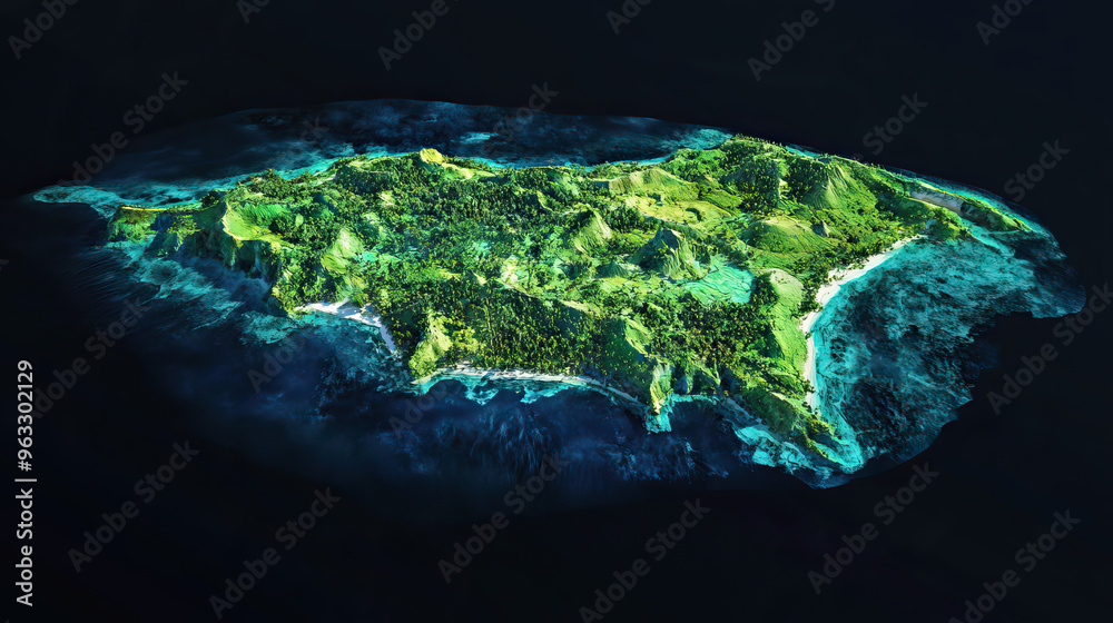 Technical aerial visual, 3D LiDAR GIS aerial map satellite scan model ...