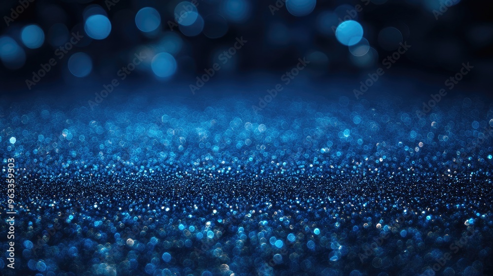Blue glitter background with bokeh. Perfect for adding sparkle and ...