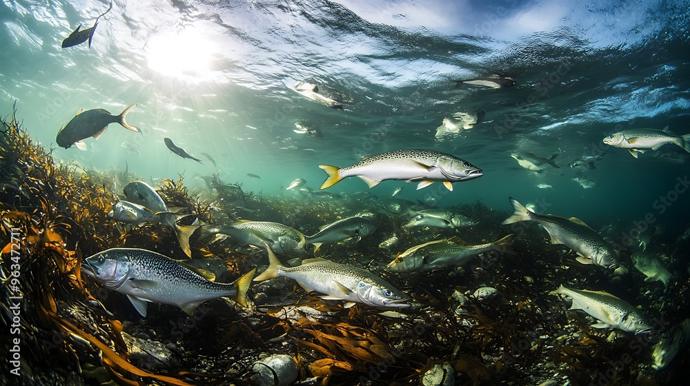 Depleted fish stocks in an overfished and warming ocean, highlighting ...