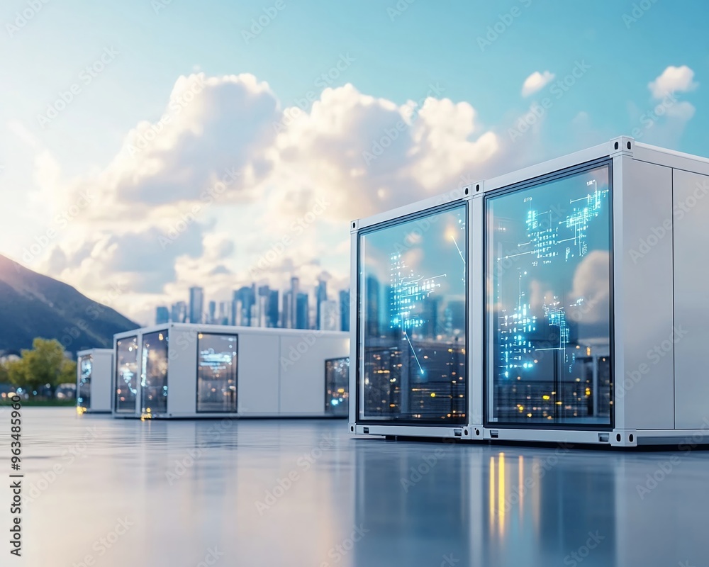 IoT sensors embedded in shipping containers tracking conditions like ...