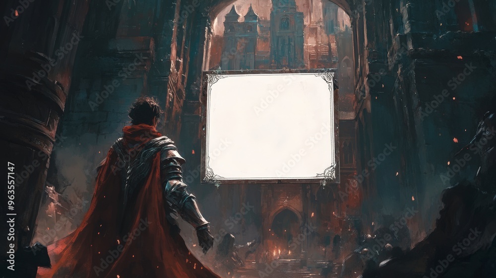 Magic the Gathering card template in white with no border, featuring an ...