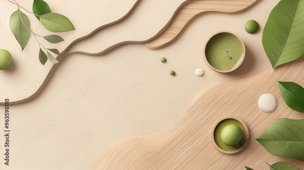 Eco-friendly product banner with a nature-inspired design featuring ...