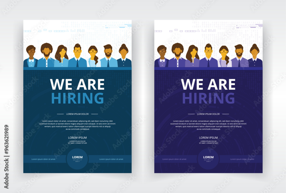 Poster or flyer templates for effective recruitment and hiring ...