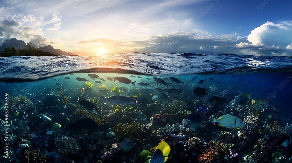 Depleted fish stocks in an overfished and warming ocean, highlighting ...