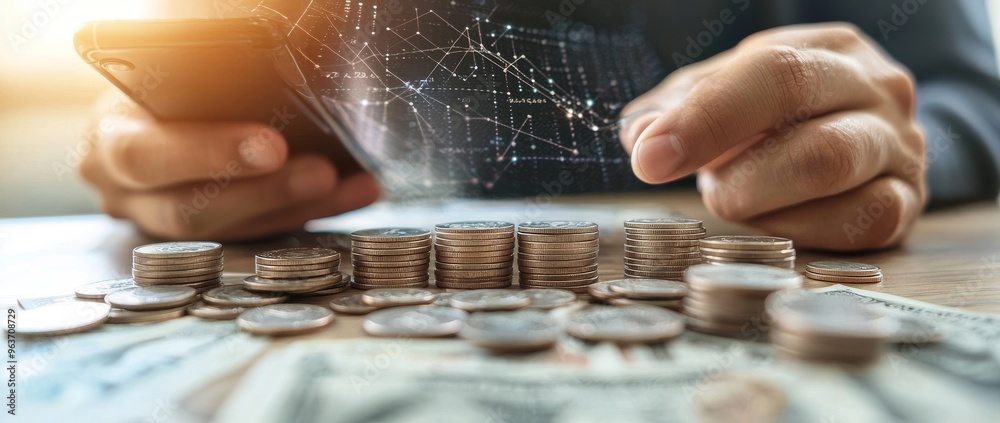 This interface features advanced financial planning tools, budgeting ...