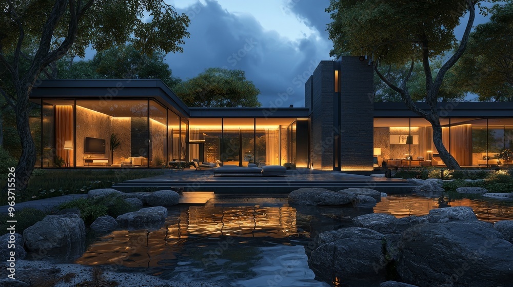 Modern Multi-Story Building Design Revealed in Digital 3D Modeling at ...