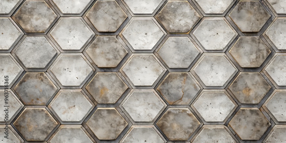 Octagons in a continuous grid formation, blending seamlessly into a ...