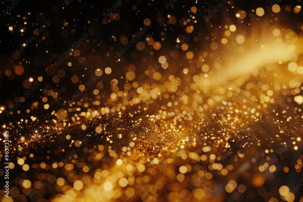 Blurry golden background with no distinct objects or features Stock ...