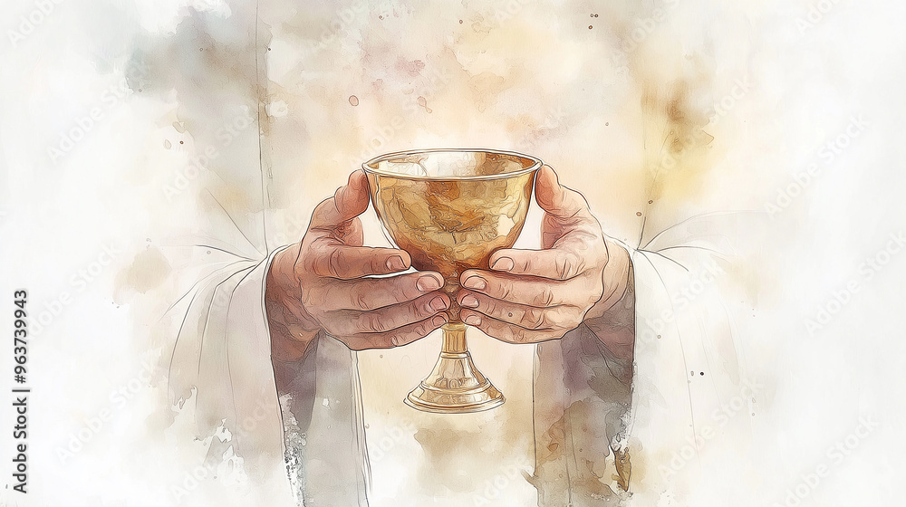 Communion sacred sacrament where believers partake of bread and wine ...