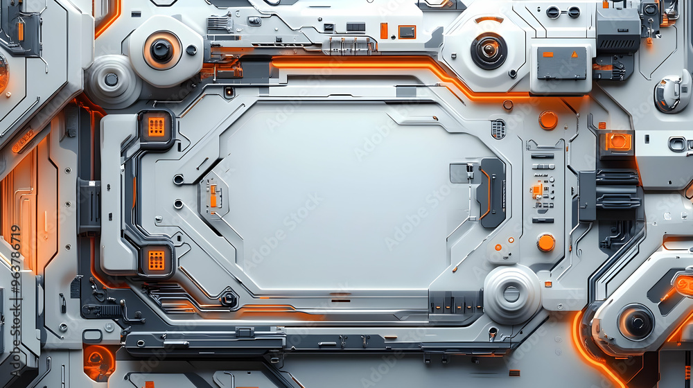 3D AI Powered Human Machine Interface Frame Concept - HMI Elements ...