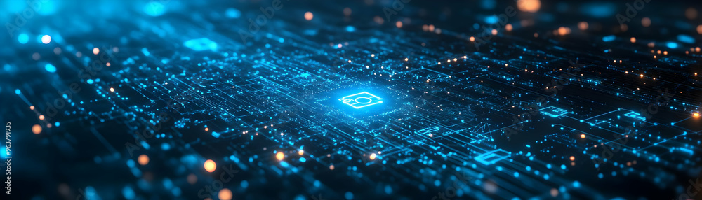 AI Automation and Cost Efficiency Frame Design: Sleek Border Featuring ...