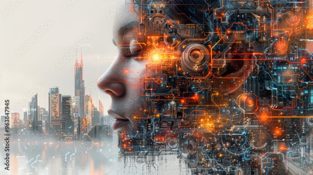 General purpose technology, as a 4 parts picture with 4 elements ...