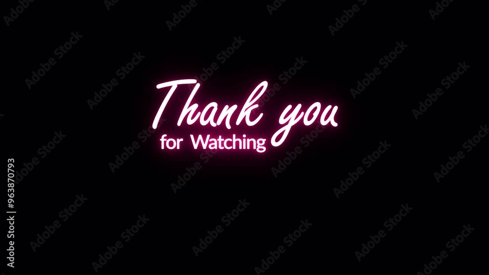 Thanks for watching 3d neon stylish text animation, thank you for ... Thanks for watching 3d neon stylish text animation, thank you for ...