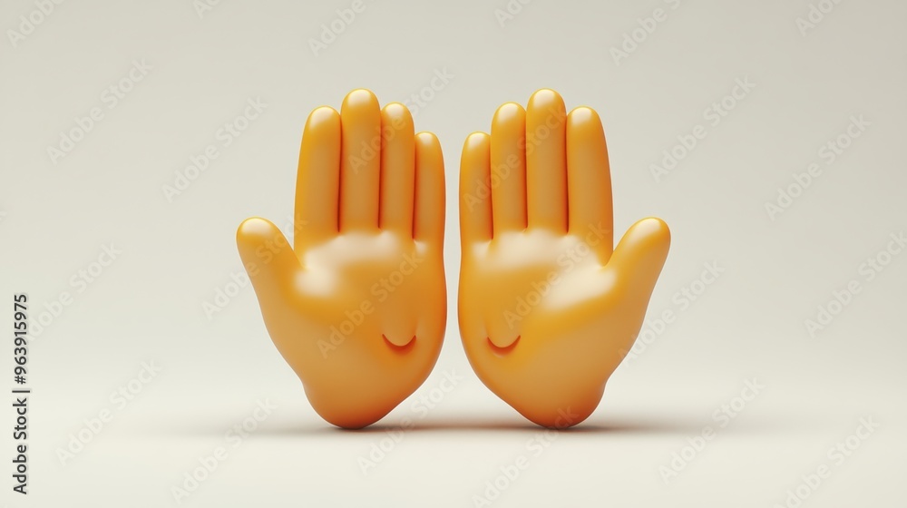 looping animation of clapping cartoon character hands animate3d ...
