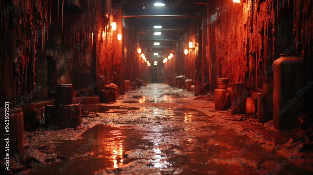 Dark Red horror scary background. Stock Illustration | Adobe Stock