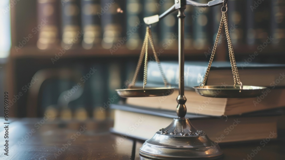 Legal system elements gavel scales books courtroom procedures rule of ...